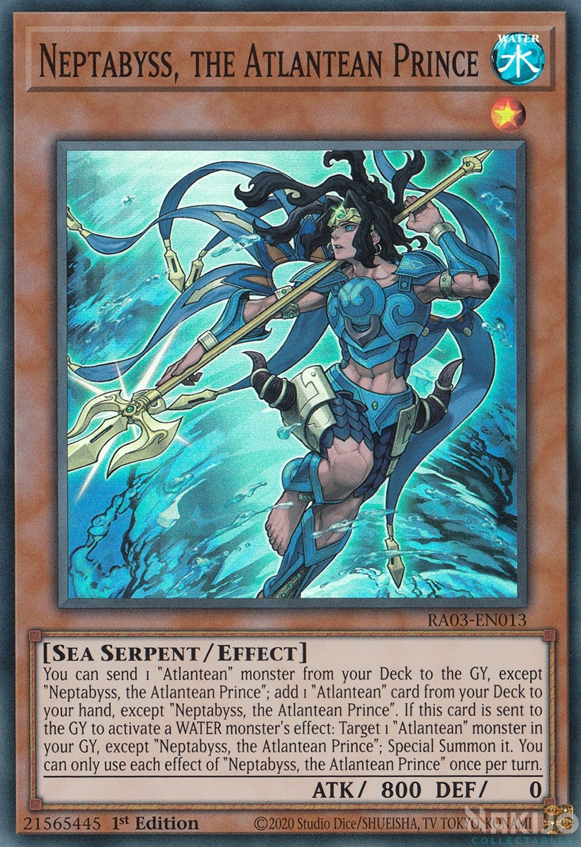 Neptabyss, the Atlantean Prince - RA03-EN013 - Super Rare - 1st Editio ...