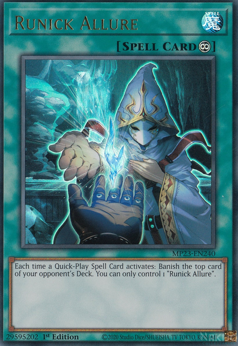 Runick Allure - MP23-EN240 - Ultra Rare - 1st Edition – Nakijo