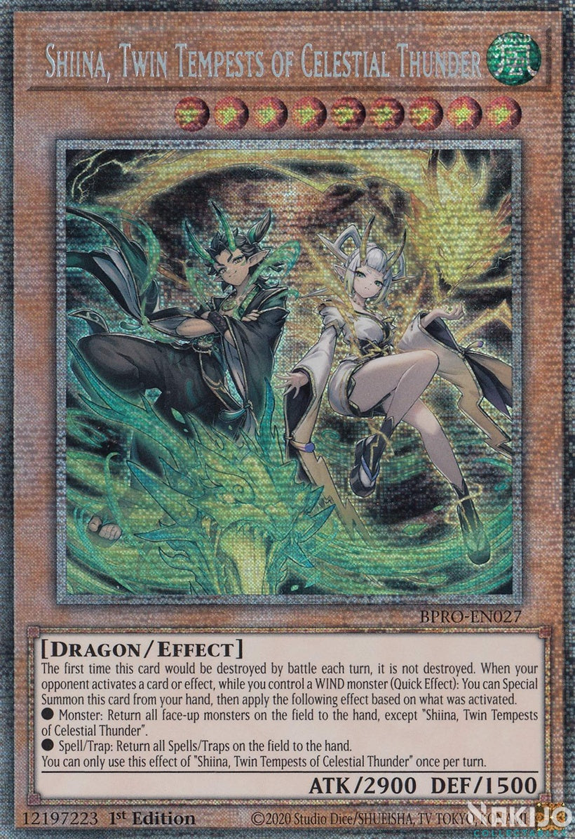 Shiina, Twin Tempests of Celestial Thunder - BPRO-EN027 - Starlight Ra ...